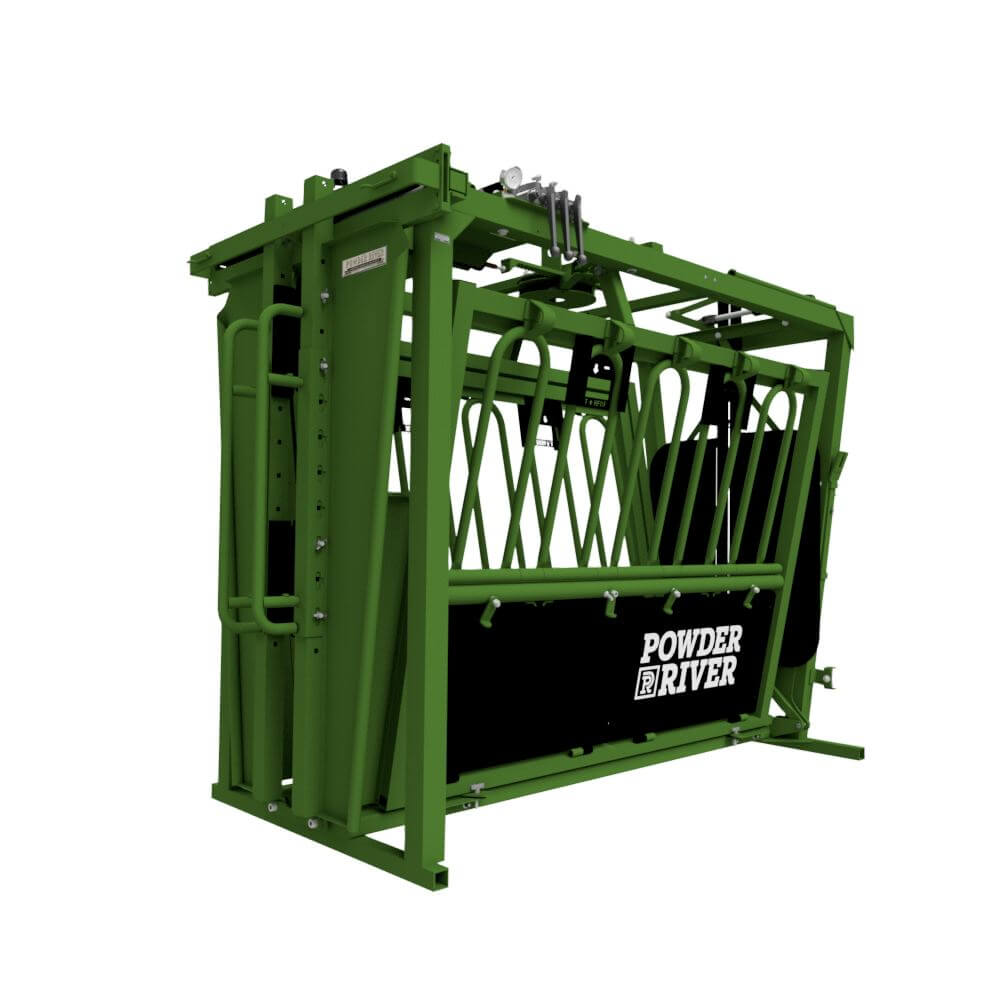 Powder River H2000 Hydraulic Squeeze Chute, Cattle Chutes, Cattle ...
